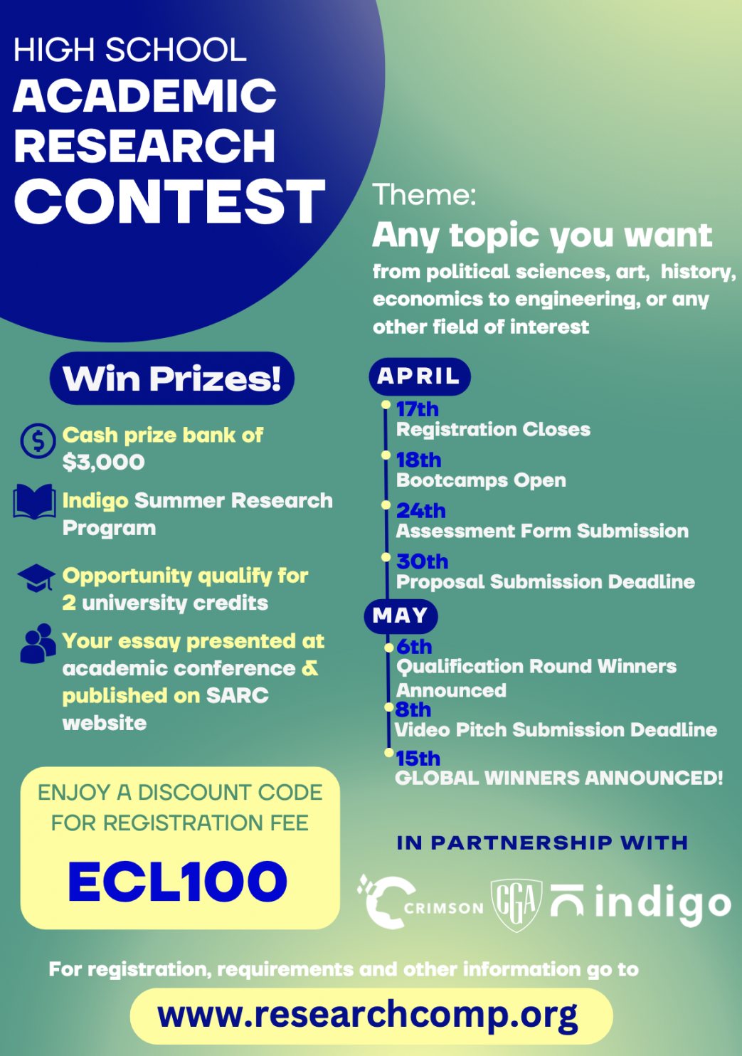 🌟 Join the High School Academic Research Competition (SARC) and ...