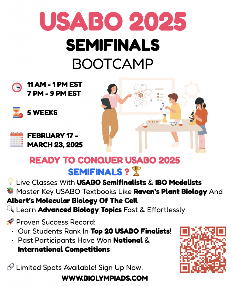 USABO 2025 Semifinals Preparation Camp | Biolympiads Academy