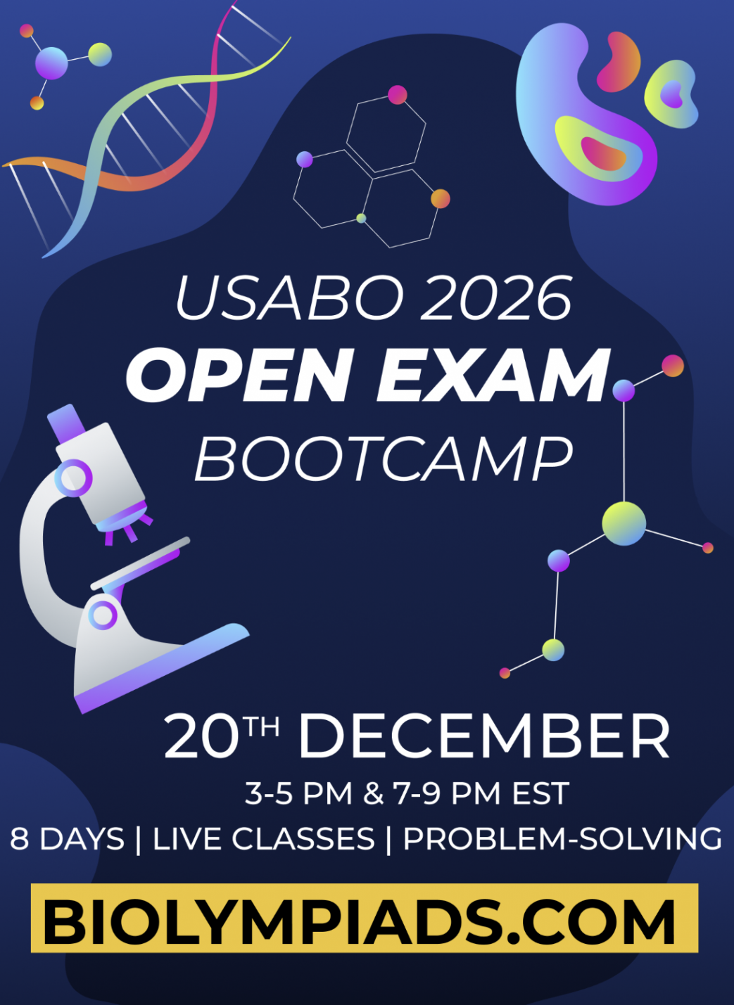 USABO 2026 Open exam Bootcamp is back! | Biolympiads Academy